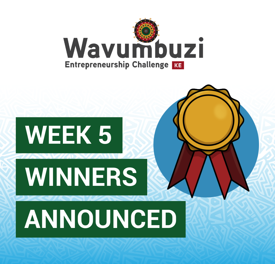 Week Five Winners Announced - Wavumbuzi Entrepreneurship Challenge | Kenya