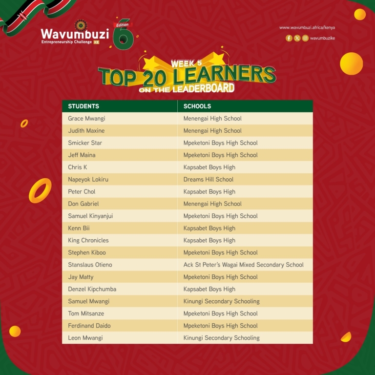 Winners - Wavumbuzi Entrepreneurship Challenge | Kenya